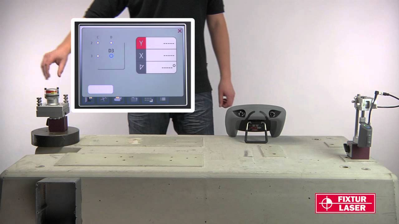 Flatness measurement with Fixturlaser - YouTube