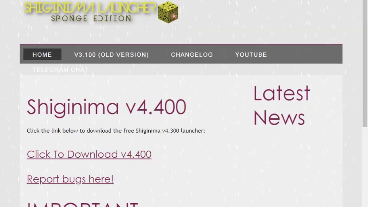 Como baixar Minecraft Shiginima Launcher-TODAS VERSOES - YouTube