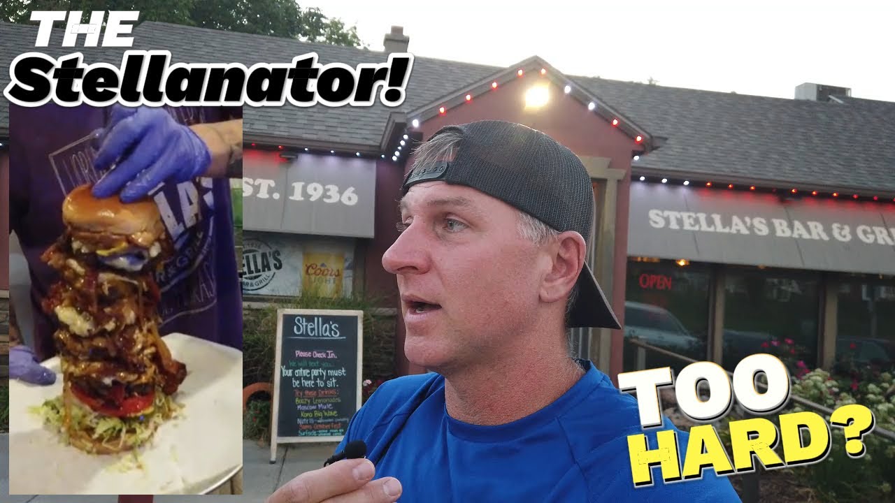 2hard? The "Stellanator" Burger Challenge at Stellas in Omaha Nebraska ...