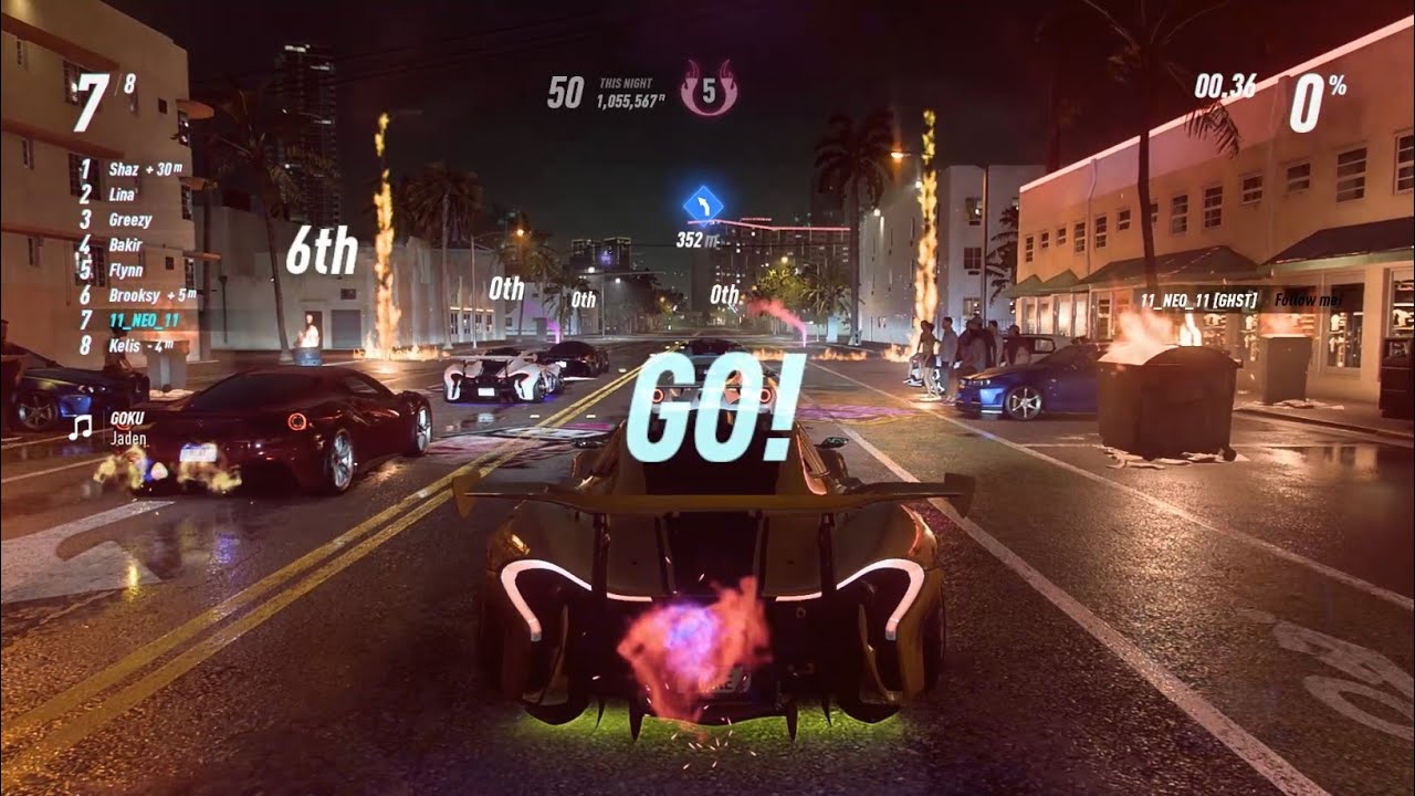 NFS Night race with McLaren P1 GTR - YouTube