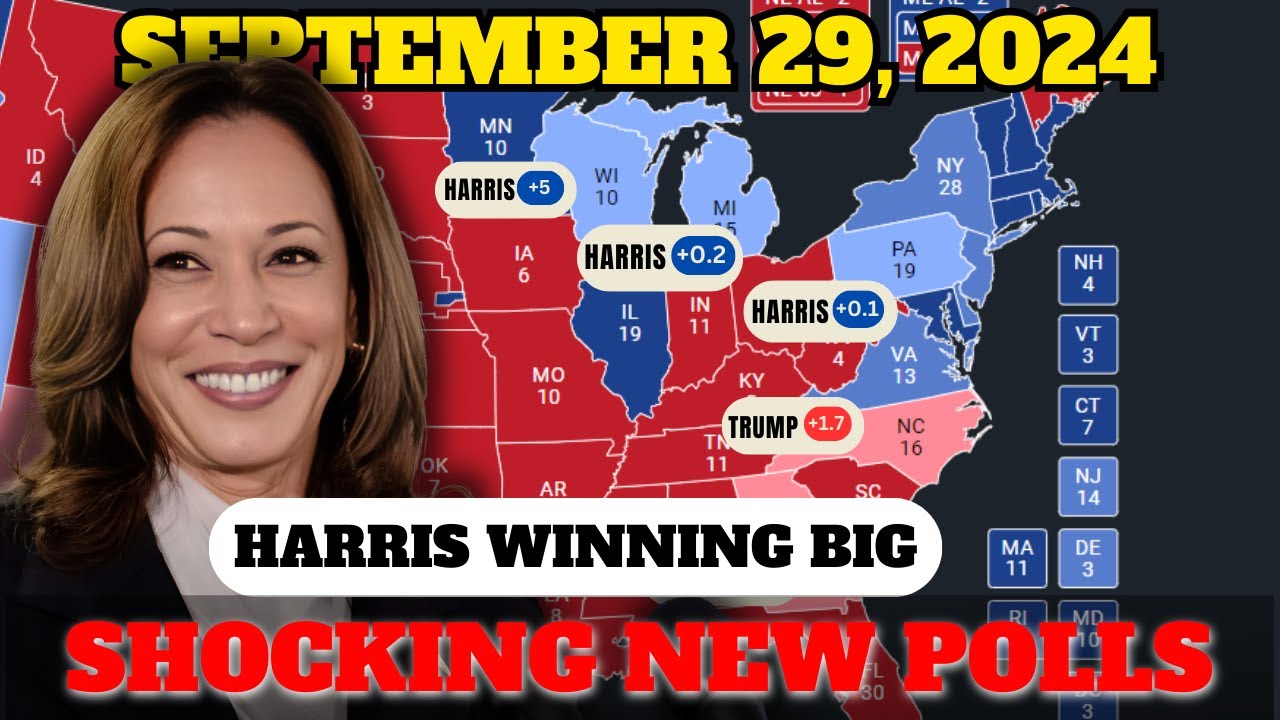 The 2024 ELECTION Map Based on LATEST Polling Averages From ALL 50 ...