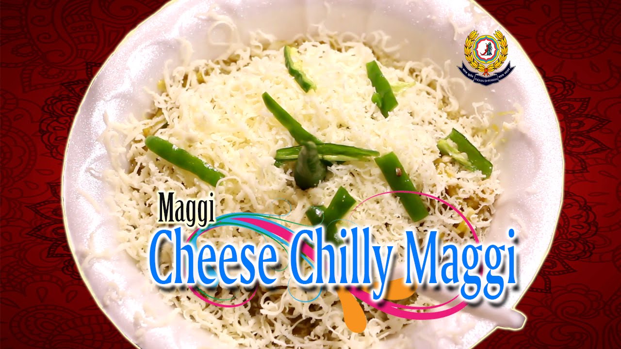 Cheese Chilly Maggi | Street Maggi Recipe | Masala Maggi Recipe | Maggi ...