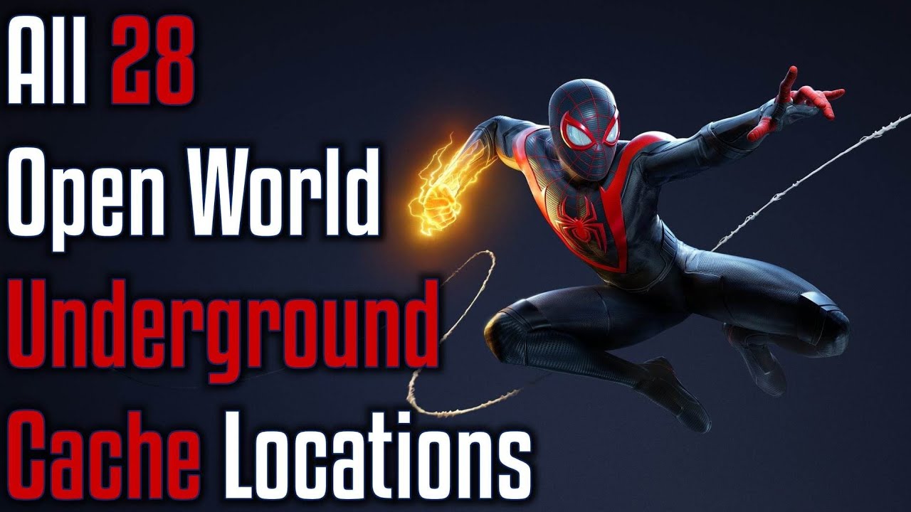 ALL OPEN WORLD UNDERGROUND CACHES X28 (35 TOTAL) - Spider-Man: Miles ...