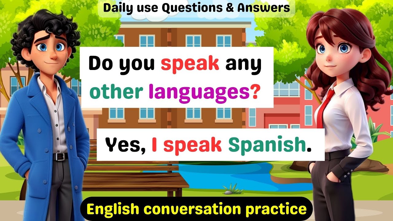 English conversation practice || Daily use sentences Questions ...