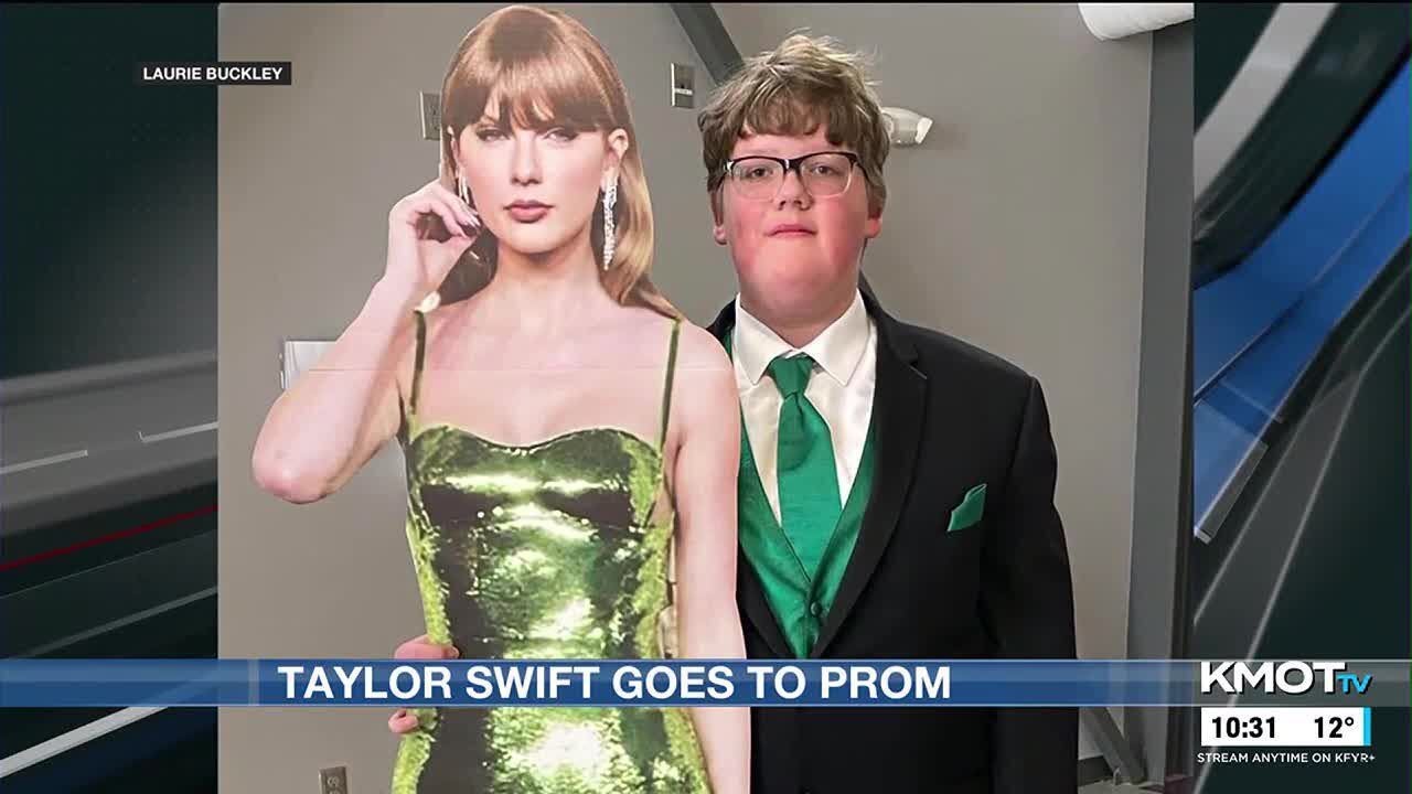 In his prom era: Berthold student brings Taylor Swift cutout to dance ...