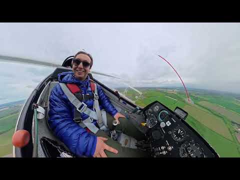 Puchacz Dual Sailplane Loop | Cockpit View of an Instructor Led Aerobatic Flight