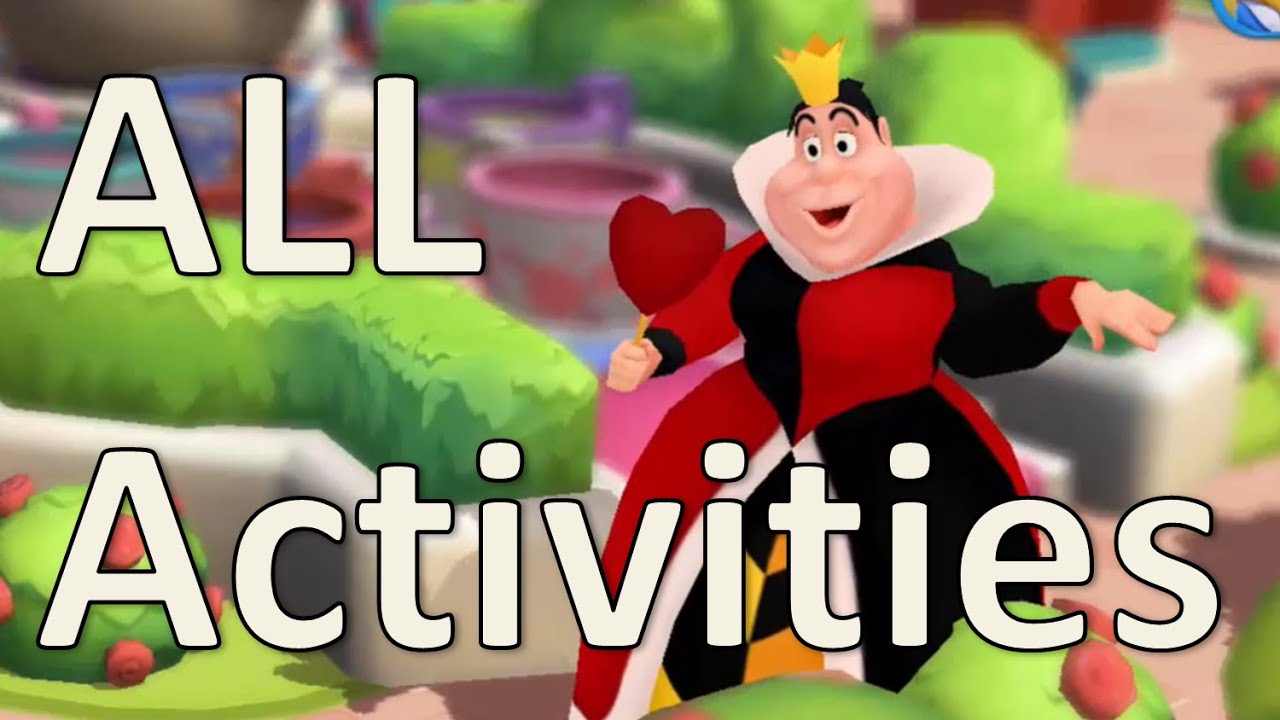 QUEEN OF HEARTS Activities Walkthrough | Disney Magic Kingdoms - YouTube