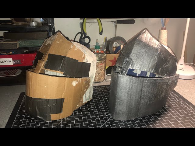 Cardboard Knight Helmet Template Make A Knights Helmet From Paper