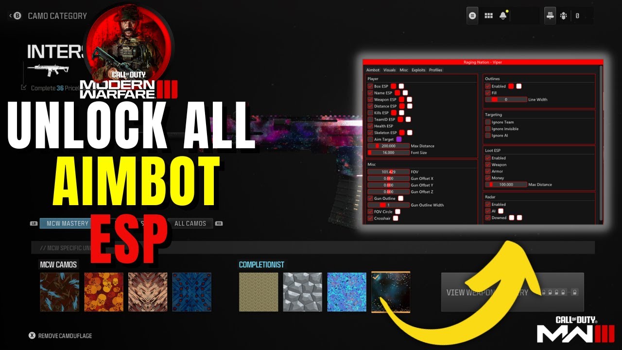 Call of Duty Modern Warfare 3! 🏆 | Unlock All, Aimbot & Wallhack - YouTube