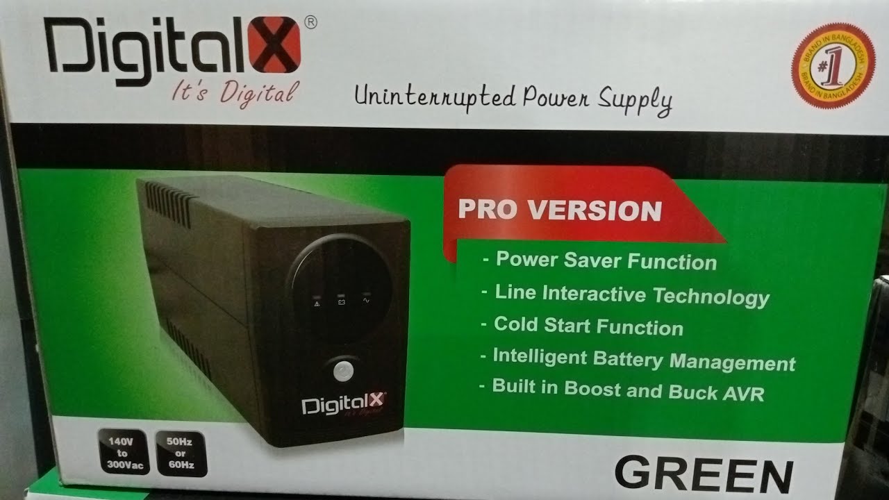 মাএ ৩১০০ টাকায়, Digital x UPS 650 VA, এক বাটারী UPS 01766-868989 - YouTube