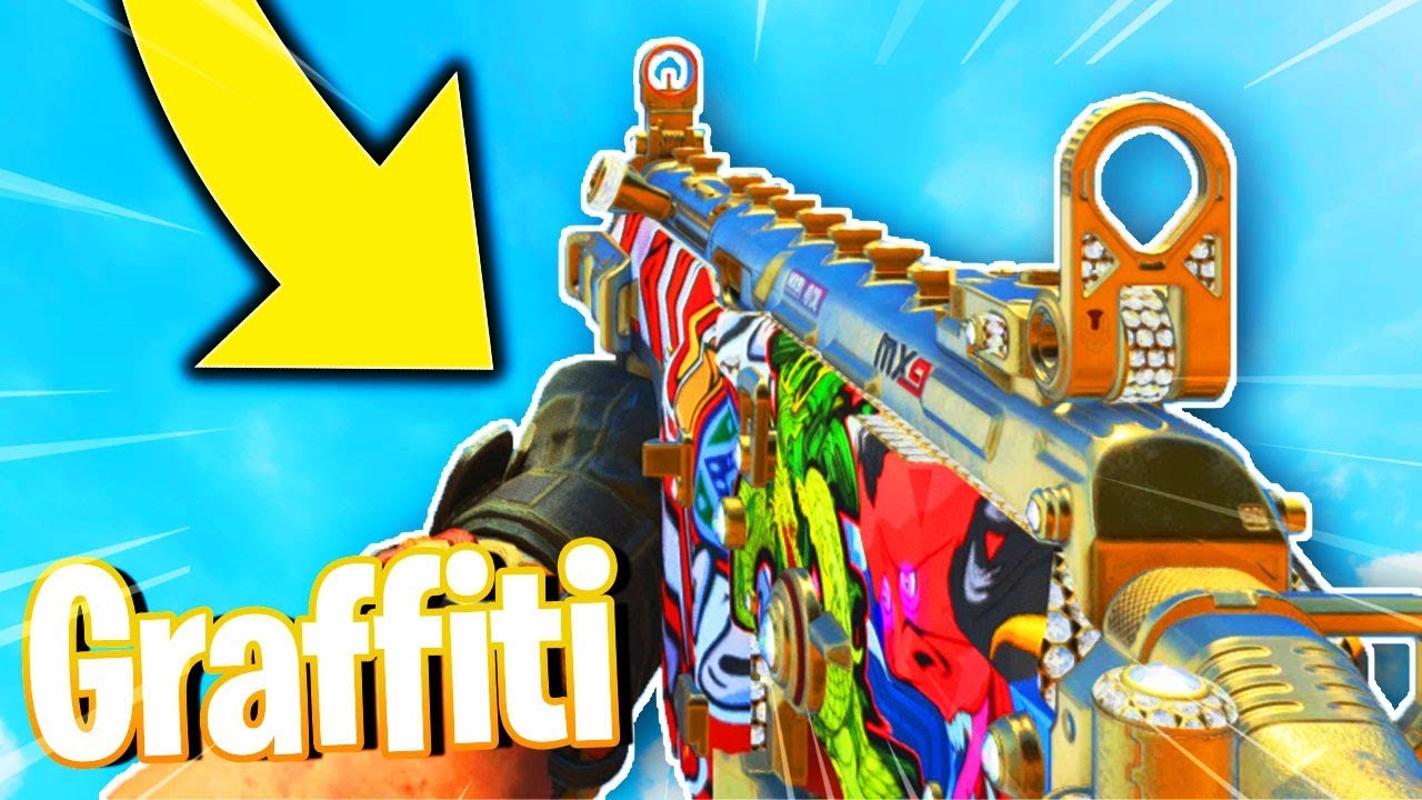 HOW to MAKE "GRAFFITI CAMO" on COD BO4.... ( BO4 PAINT JOB TUTORIAL ...