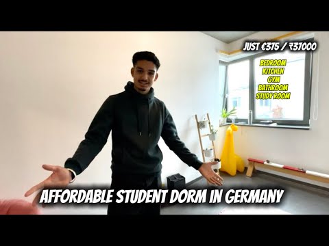 Full Tour of German Student Dorm ONLY €375! | How YOU Can Apply! 🇩🇪 ...