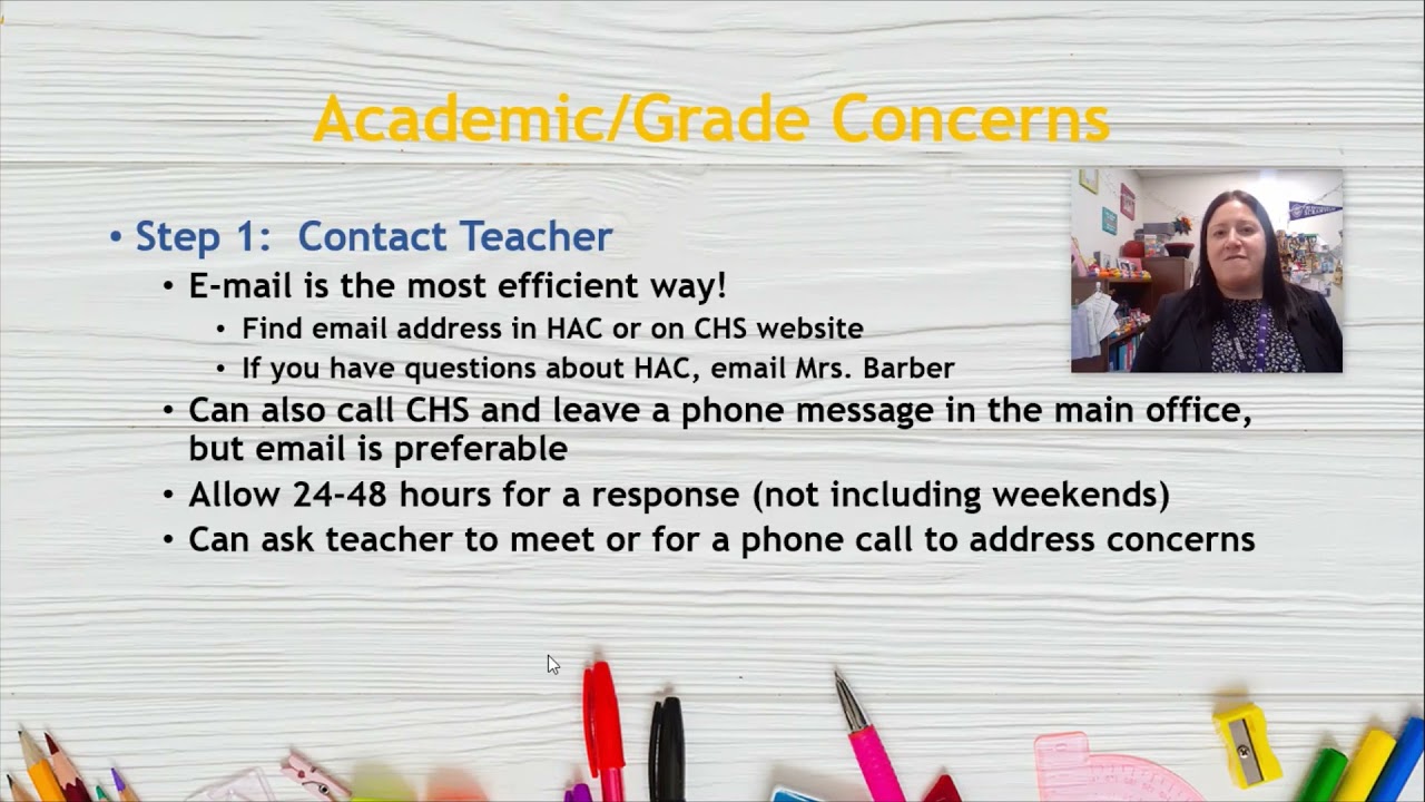 Addressing Grade/Academic Concerns for Parents - YouTube