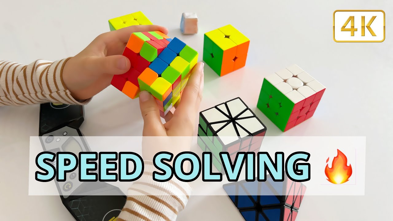 Speed Solving of all of the Easiest WCA Puzzles - YouTube