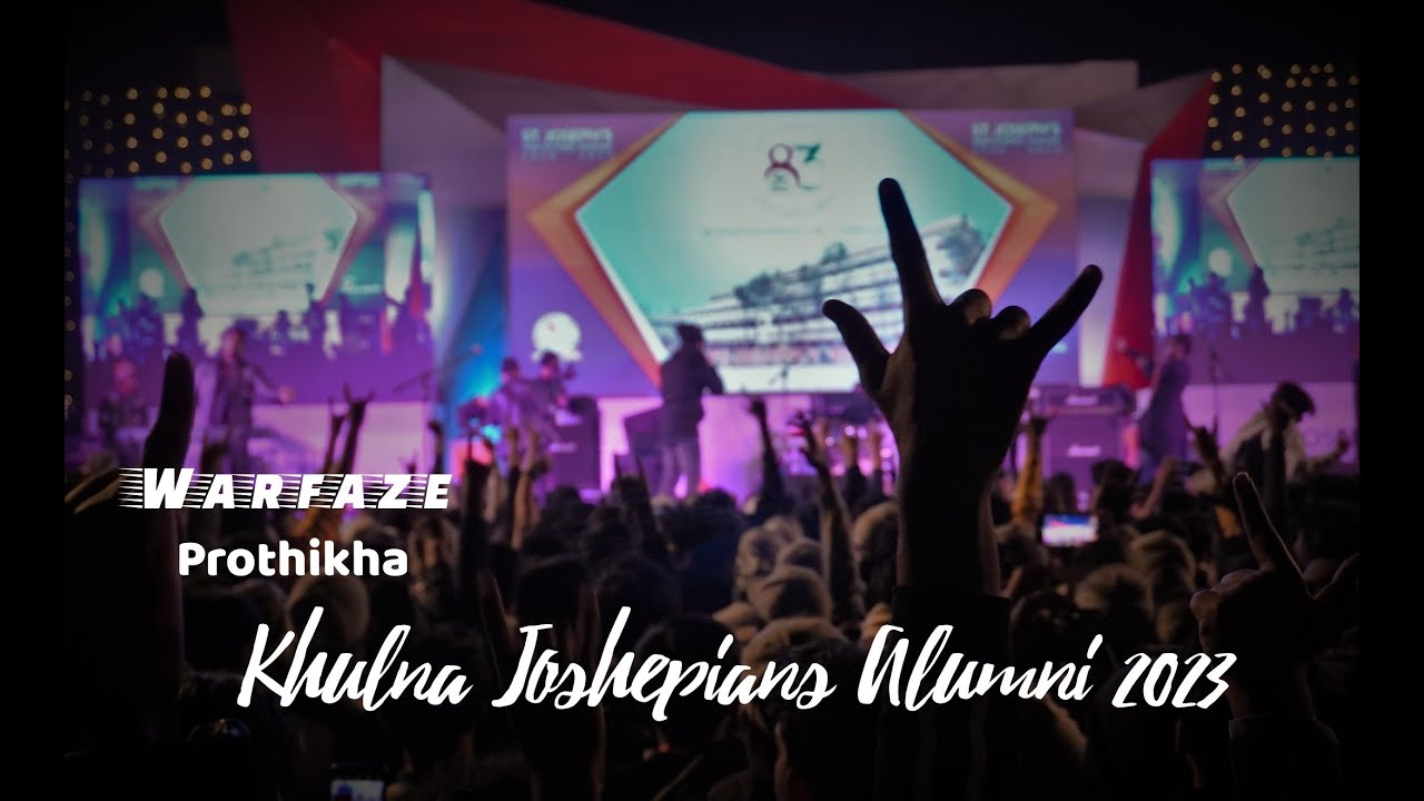 Warfaze | Prothikha | Live Concert 2023 | Khulna Joshepians Alumni 2023 ...