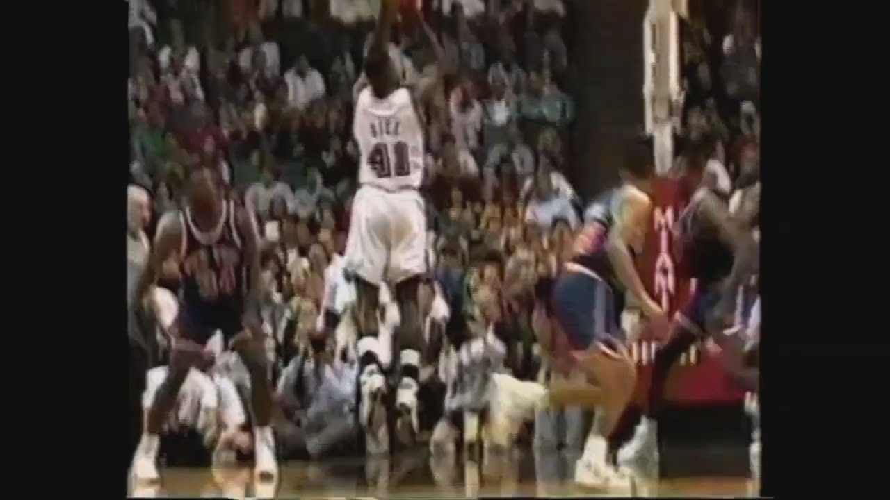 Glen Rice 25 Points Vs. Knicks, 1992-93. - YouTube