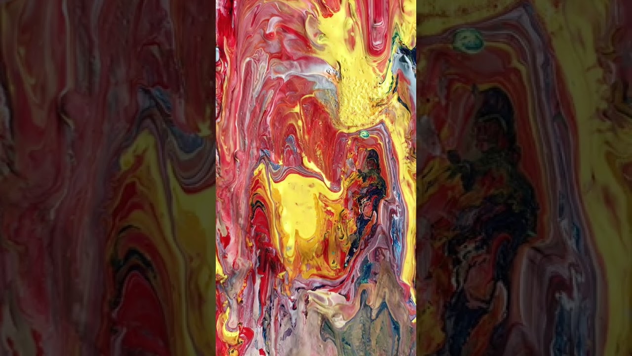 Noel Generous James's abstract work for exhibition - YouTube