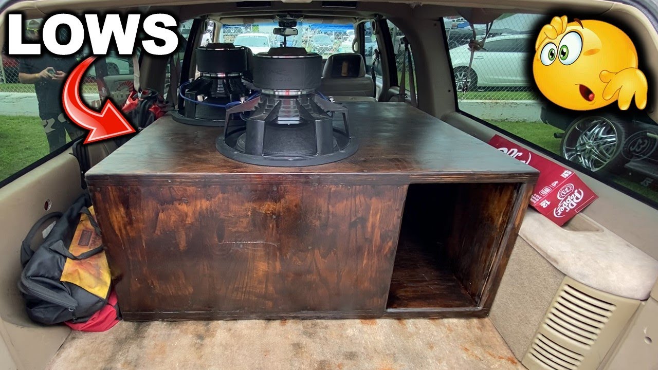 20 CUBE SUBWOOFER BOX LOW TUNED MONSTER! - YouTube