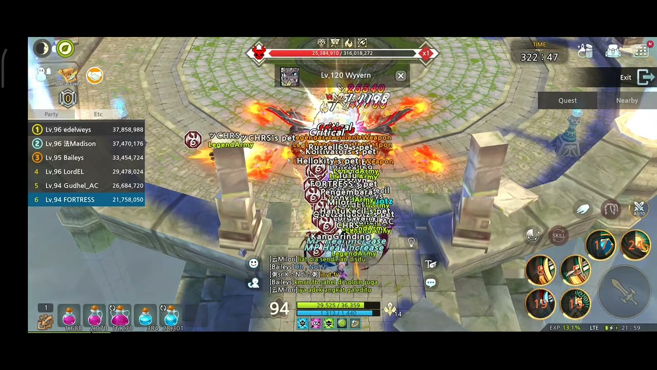 Luna Fantasia Mobile Online - Raid Guild - Wyvern - Legend Army - YouTube
