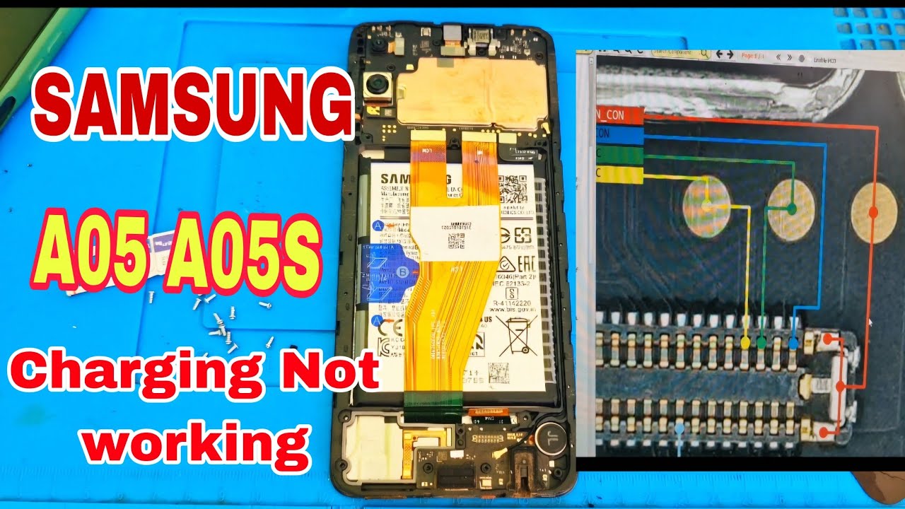 SAMSUNG A05 05S Charging problems 100% - YouTube