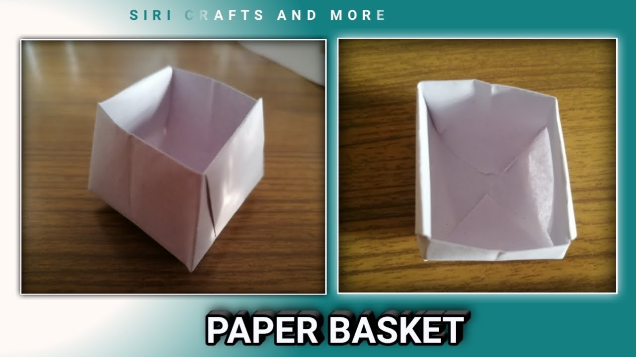 How to make paper basket || DIY || paper crafts - YouTube