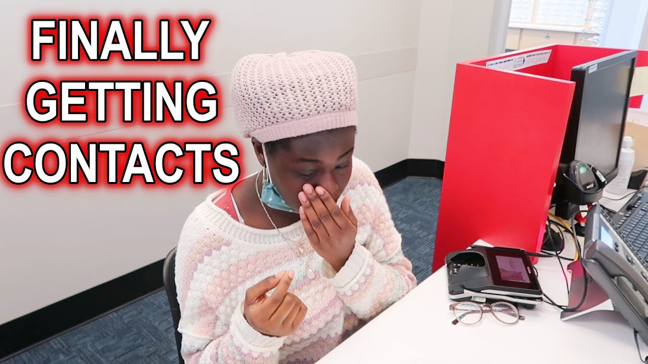 She FINALLY GOT CONTACTS! How to Wear Contact Lens For The First Time ...