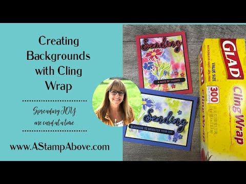 Learn how to use Cling Wrap for backgrounds! - YouTube