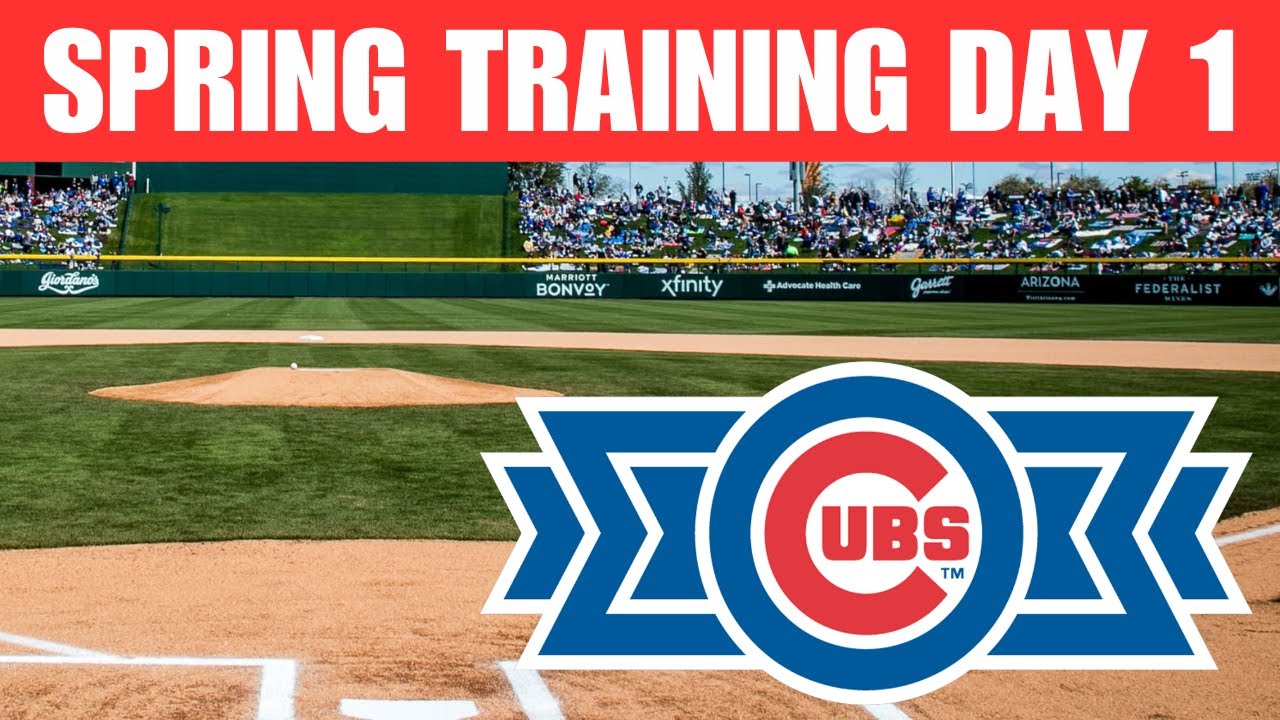 First Day at Cubs Spring Training in AZ! Here's What I Saw - YouTube