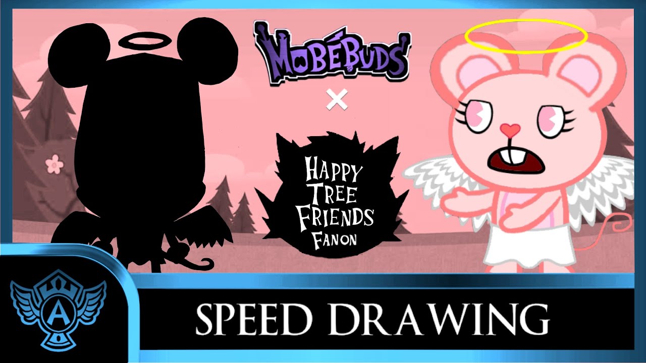 Speed Drawing: Happy Tree Friends Fanon - Brightly | Mobebuds Style ...