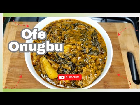 HOW TO MAKE OFE ONUGBU|BITTERLEAF SOUP|NATIVE SOUP|REDGRAPESCAFE - YouTube