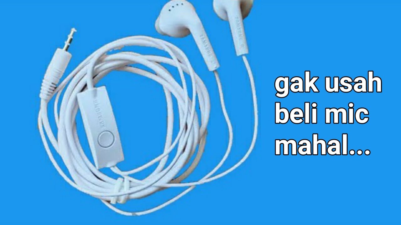 begini cara merekam suara pake mic headset - YouTube