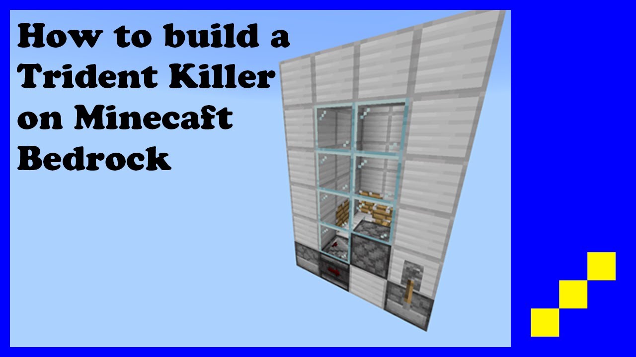 How to build a Trident Killer on Minecraft Bedrock [WORKS] - YouTube