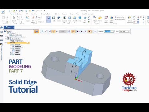Solid Edge Part Modeling : Part-7 :: Part Modeling in Solid Edge ...