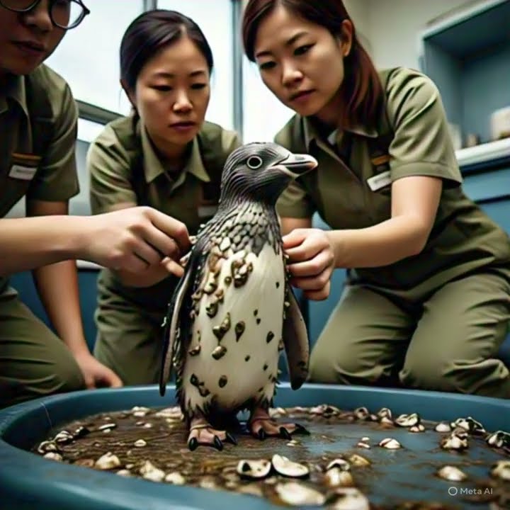 a baby penguin covered in barnacles that s 3 - YouTube