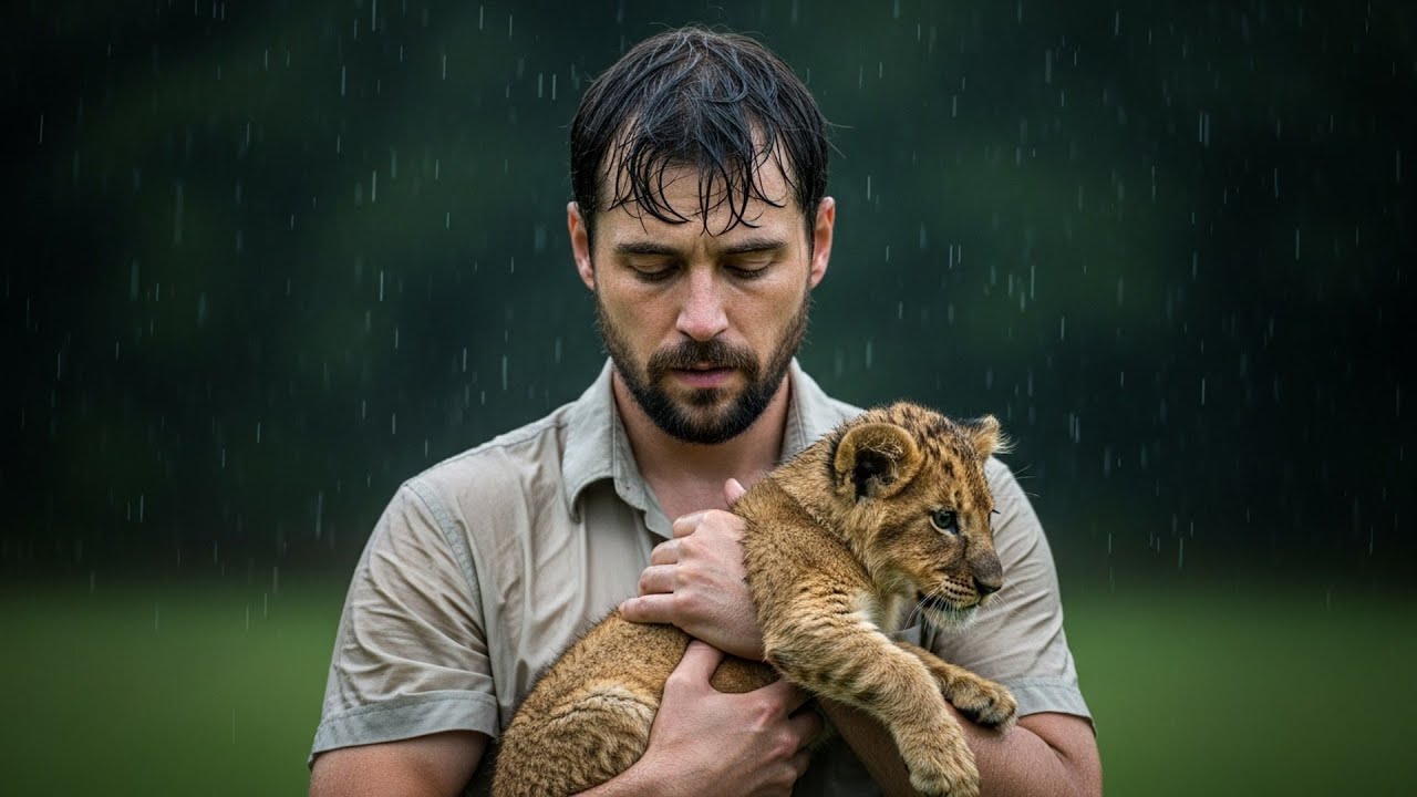 He Buried His Lion Cub in the Rain. Months Later, He Heard a Familiar ...