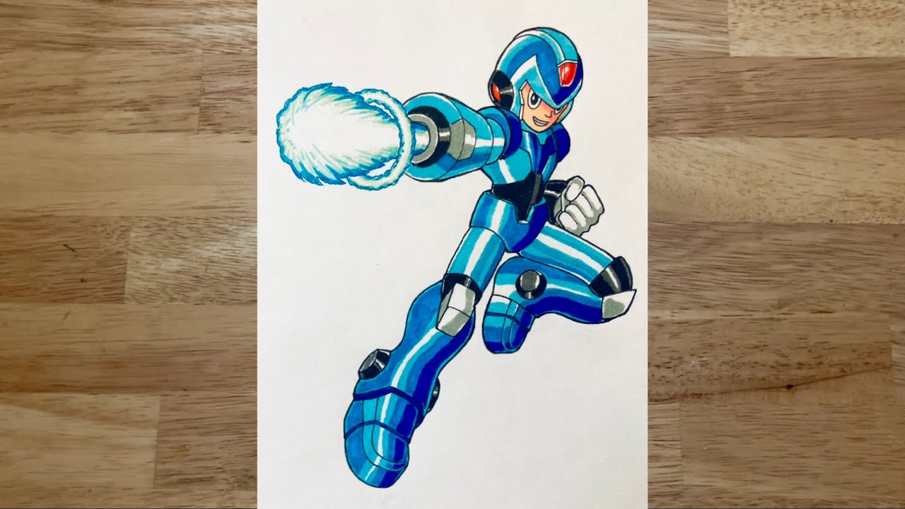 How to draw Mega Man - YouTube