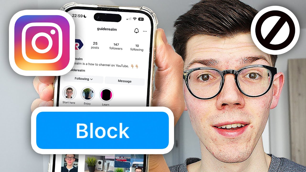 How To Block Someone On Instagram - Full Guide - YouTube