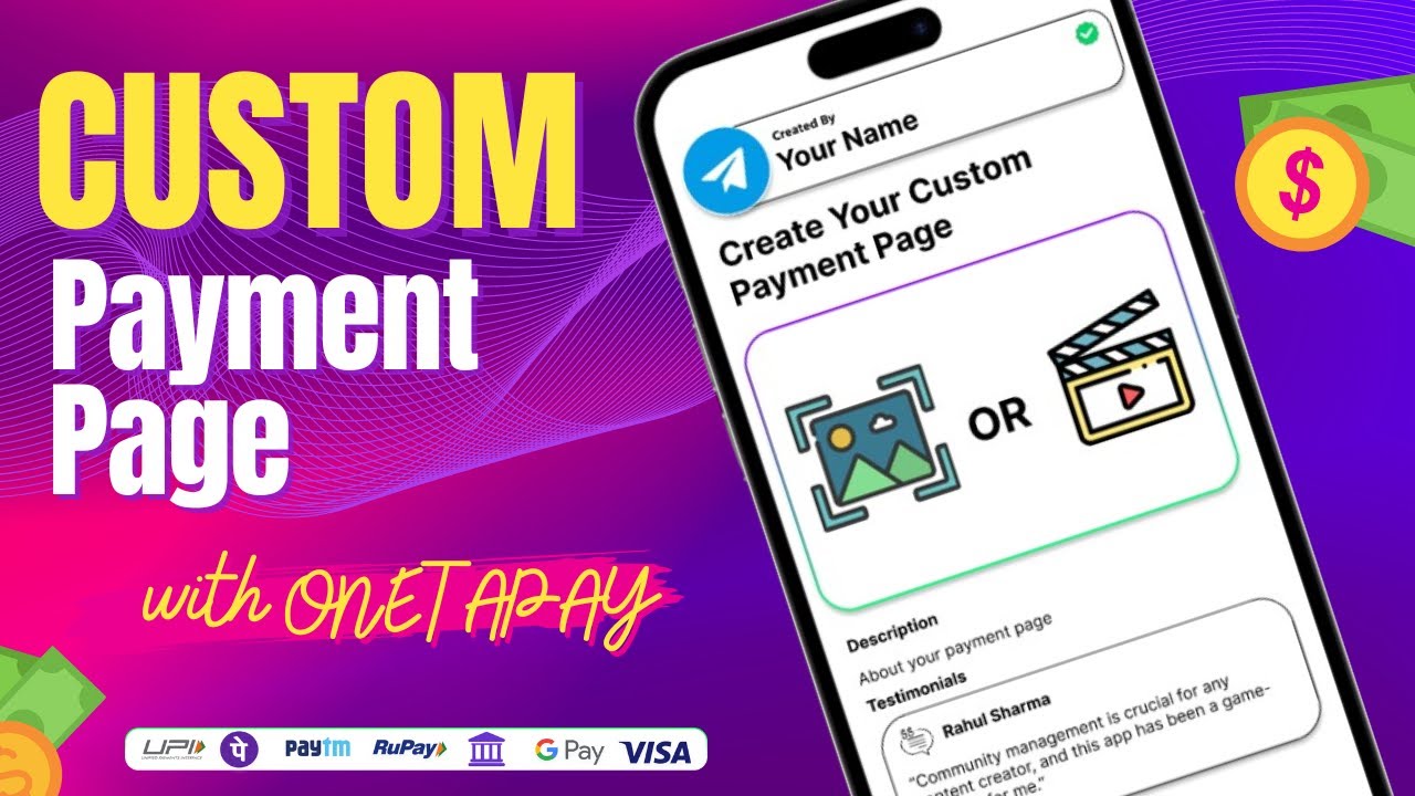 Create custom payment page - YouTube