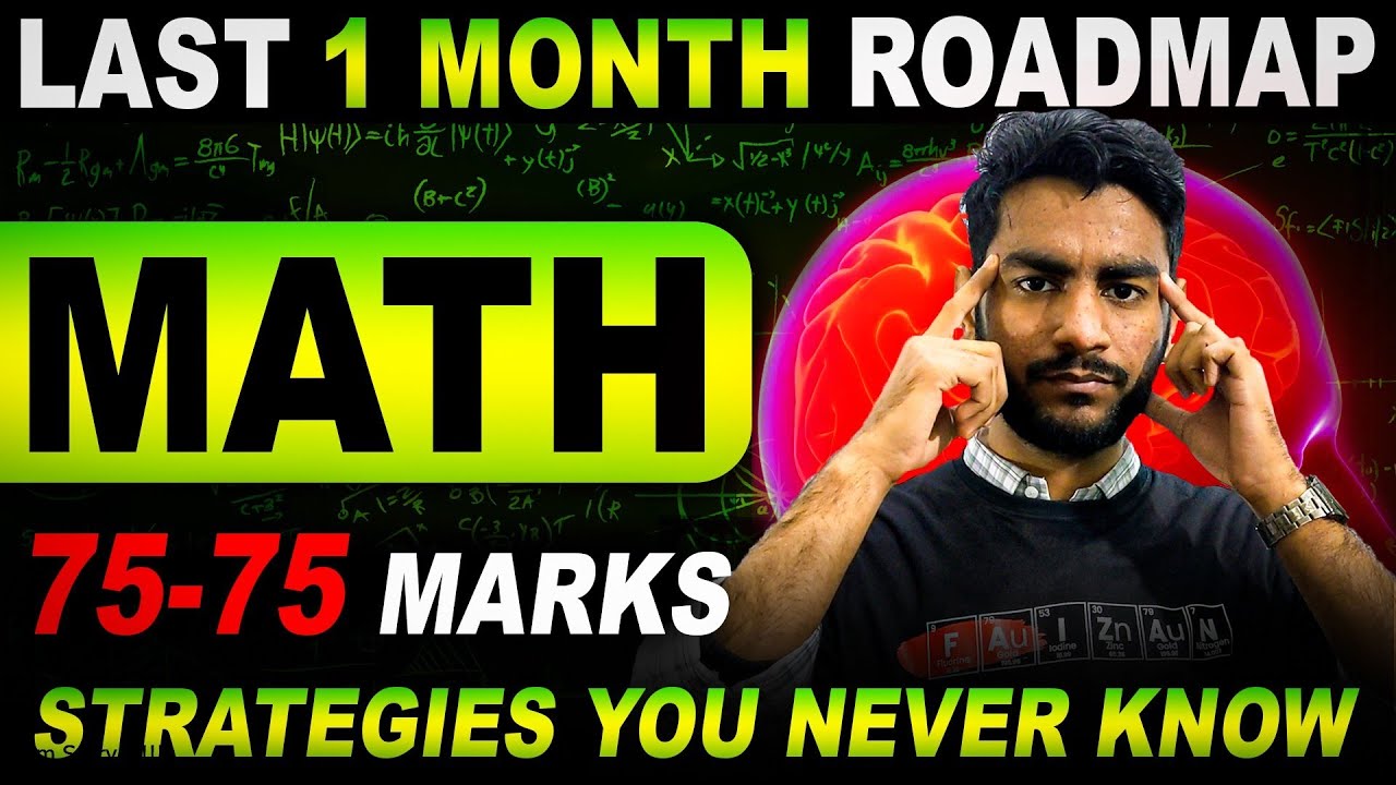 Last 1 Month Math Roadmap for Board Exams 🔥| Maraton 2023-24 - YouTube