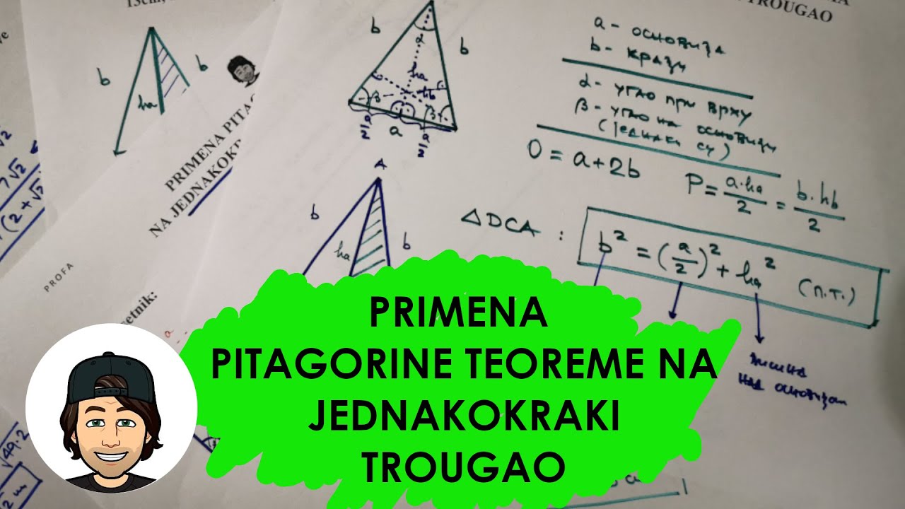PRIMENA PITAGORINE TEOREME NA JEDNAKOKRAKI TROUGAO (*i jednakokrako ...