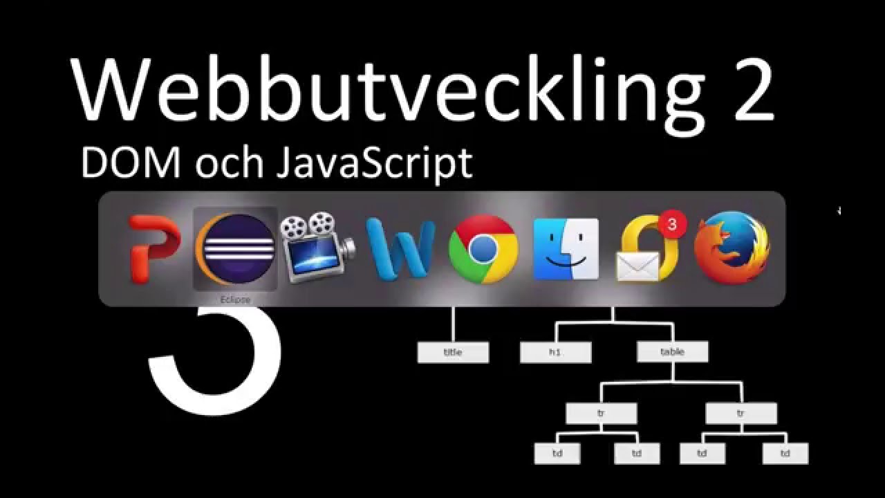 DOM och JavaScript grunder 3, exempel 2 - YouTube