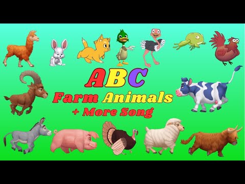ABC Farm Animals 17TH5 | Safari Animal Sounds Song + More Song | Kids ...