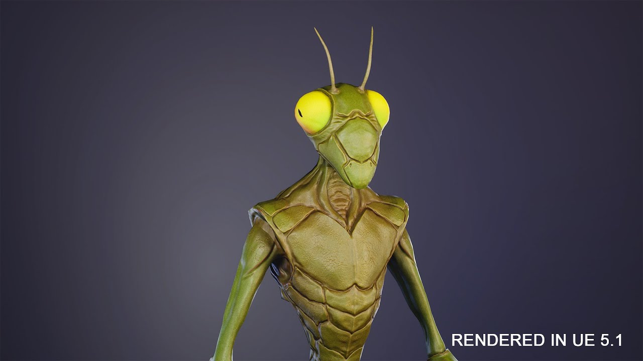 Insect creature UE 5 preview - YouTube