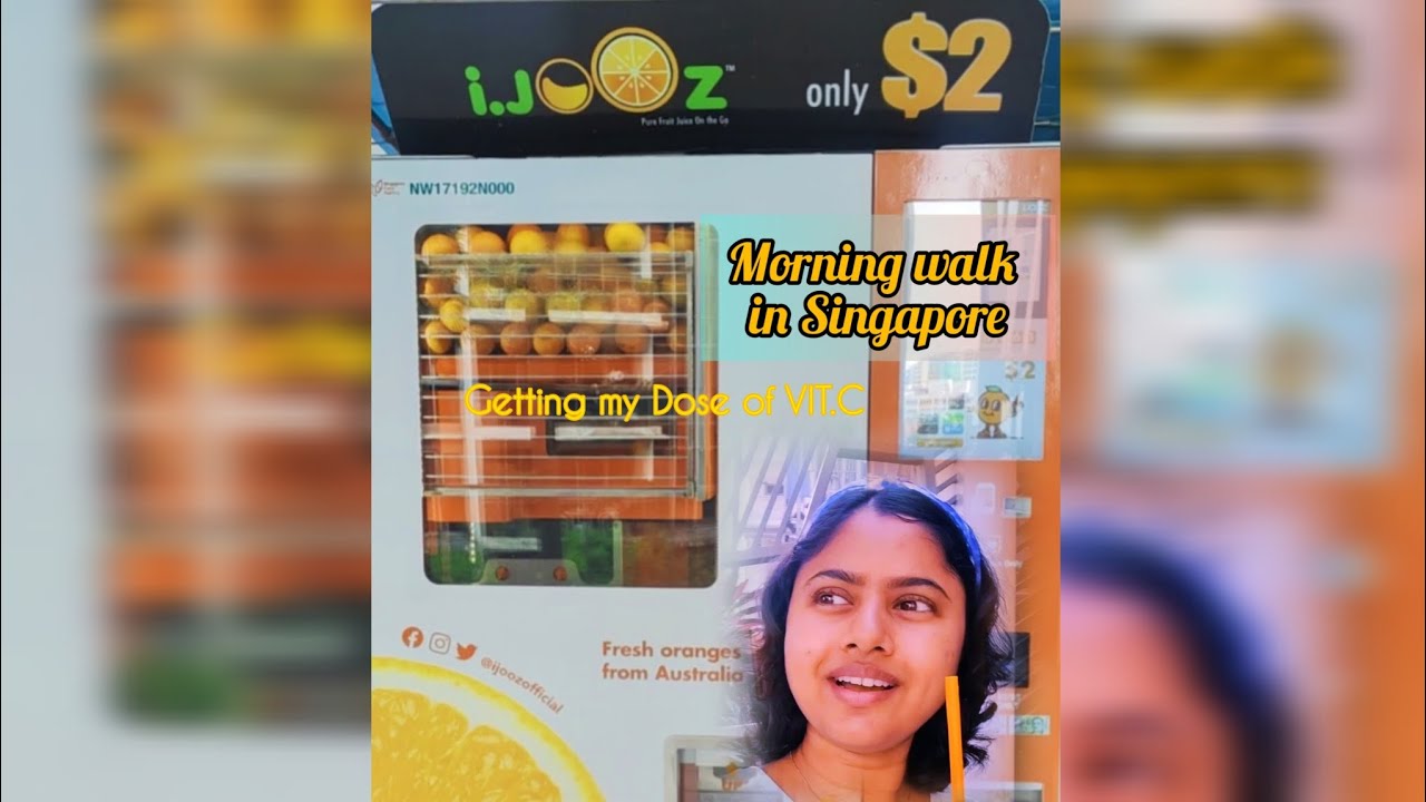 my experience with I.jooz vending machine for fresh orange juice ...