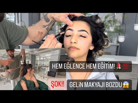 Makyaj Eğitim Vidyosu, Gelin Makyajını bozdu😱