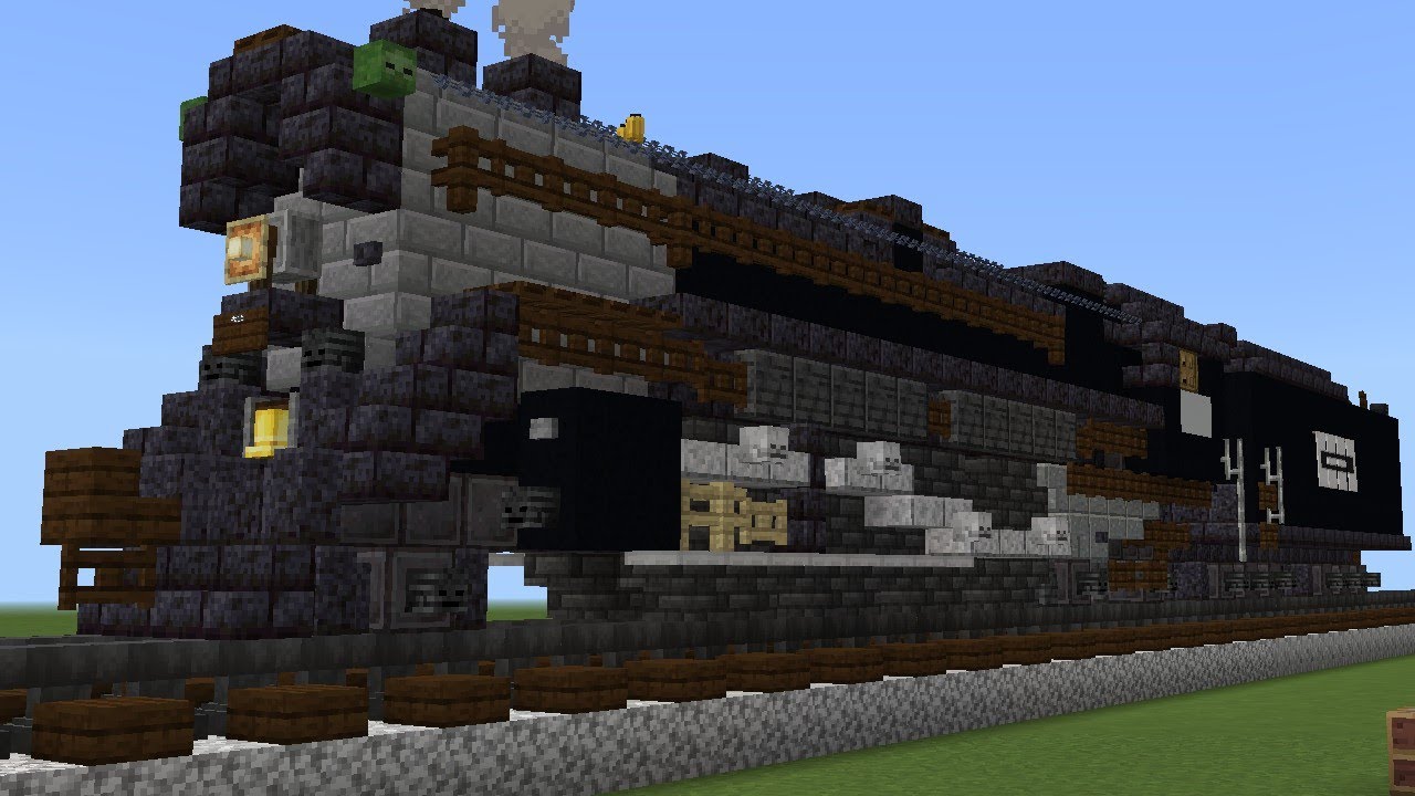 Minecraft Boston & Maine T1 Berkshire Steam Locomotive Tutorial - YouTube