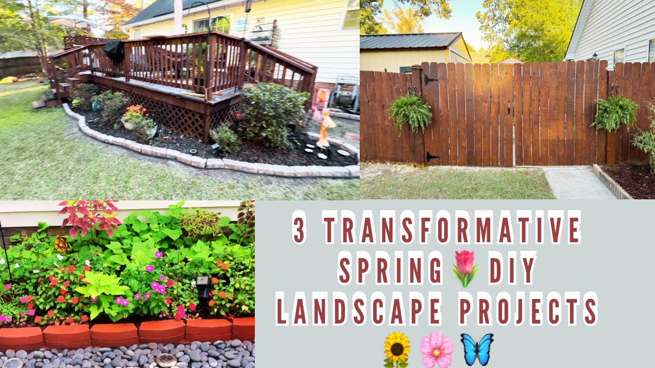 3 Transformative Spring 🌼 DIY Landscape Projects - YouTube