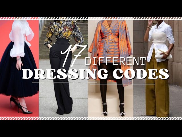 Explaining Different Types Of Clothes DIFFERENT DRESS CODES For Men
