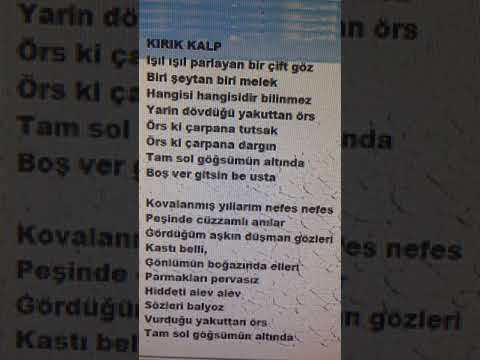 Kırık Kalp / Şeref AKAR şiir