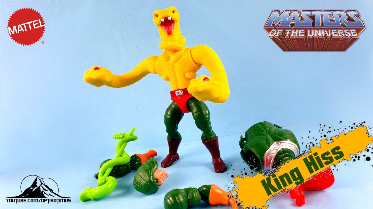 Mattel Masters of the Universe Origins KING HISS Video Review - YouTube